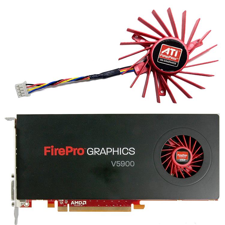 พัดลมระบายความร้อนการ์ดจอ ขนาด 60 มม. สําหรับ AMD ATI FirePro W7000 ...