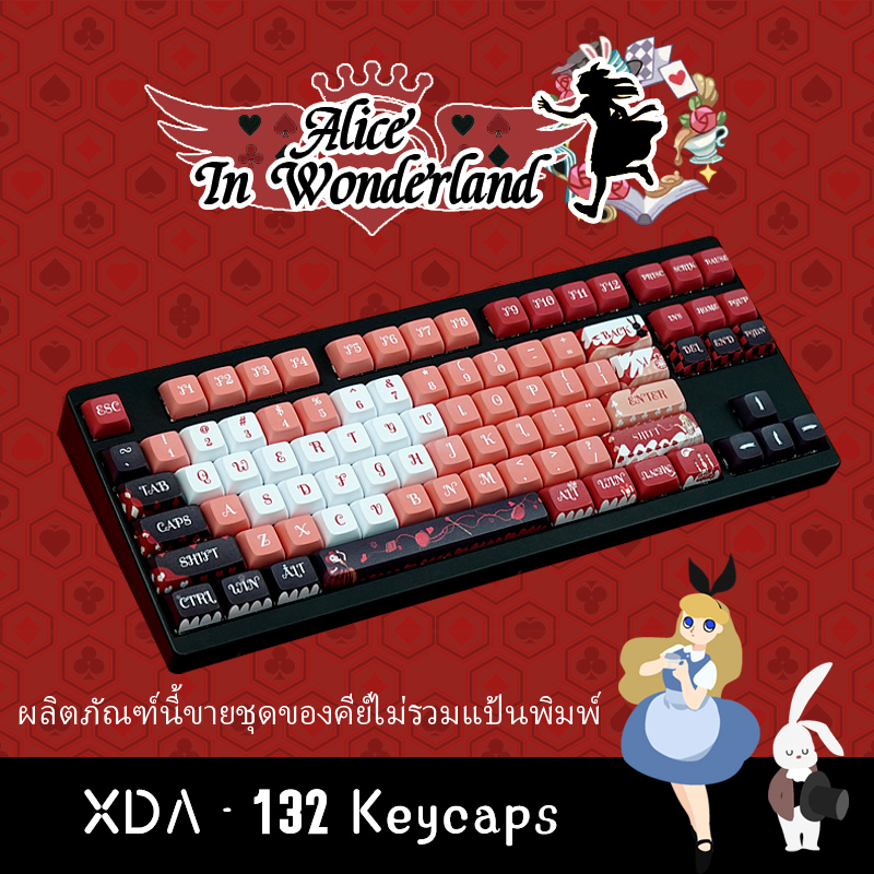 Keycap Mechanical Keyboard Dedicated Keycap Alice in Wonderland Theme ...