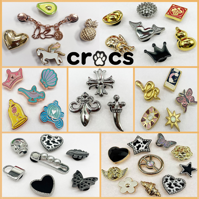 Crocs Jibbitz /Metal Series / Metal Shoe Charms 2023 ใหม่ ที่วางรองเท้า ...