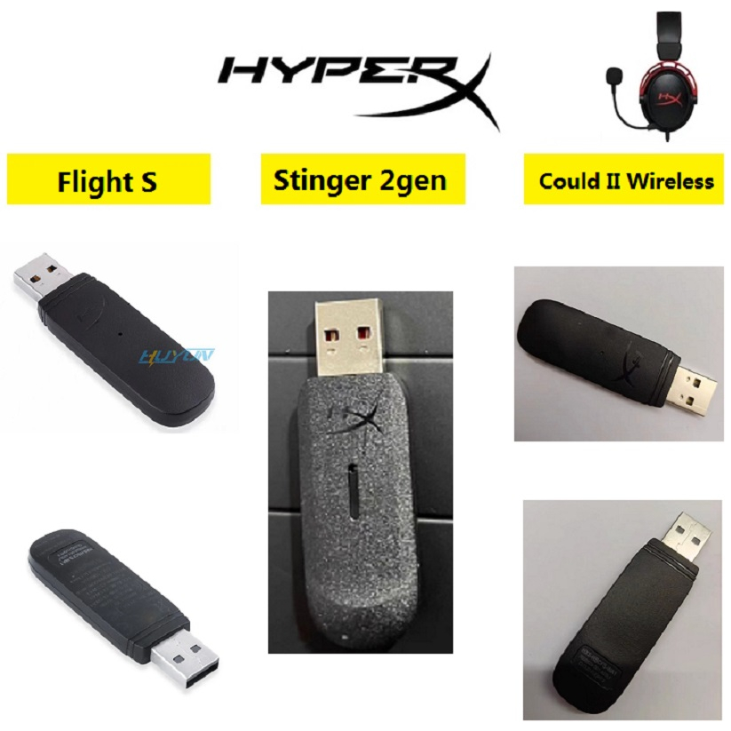 ใหม่ ของแท้ ตัวรับสัญญาณ USB แบบเปลี่ยน สําหรับหูฟังเกมมิ่ง HyperX Cloud 2 Cloud II Flight S ...