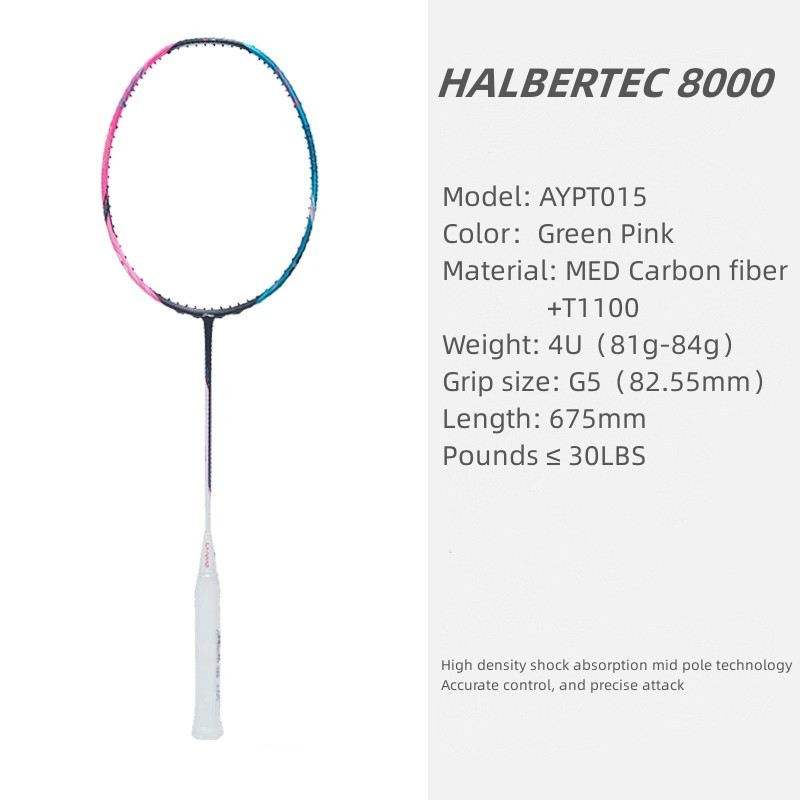 Li Ning HALBERTEC 8000 (3U/4U) ไม้แบดมินตัน คาร์บอนไฟเบอร์ สีเขียว สีชมพู (ของแท้ 100%) | Shopee ...