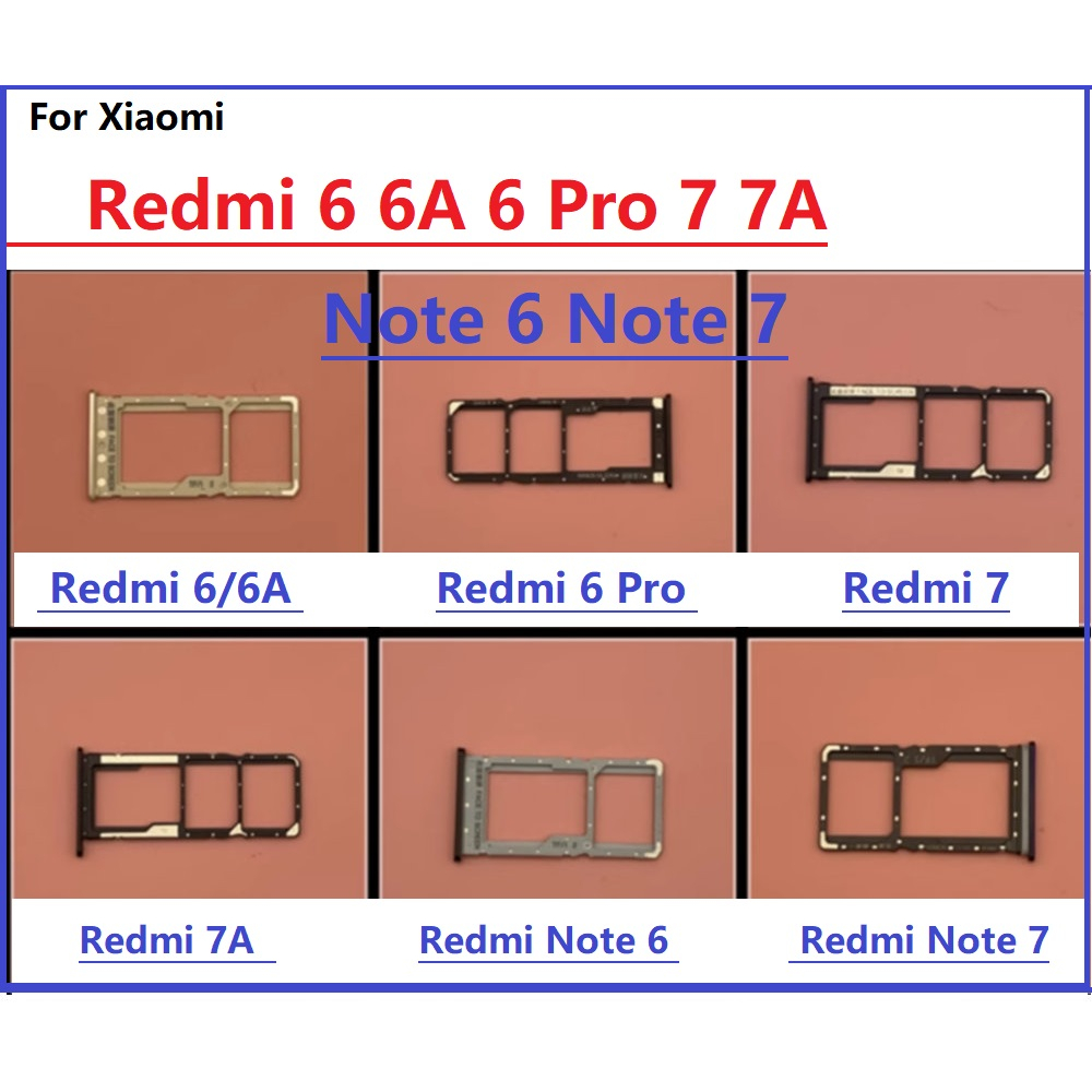 ถาดซิมการ์ด แบบเปลี่ยน สําหรับ Xiaomi Redmi 6 6A 6 Pro 7 7A Note 6 7 Pro | Shopee Thailand