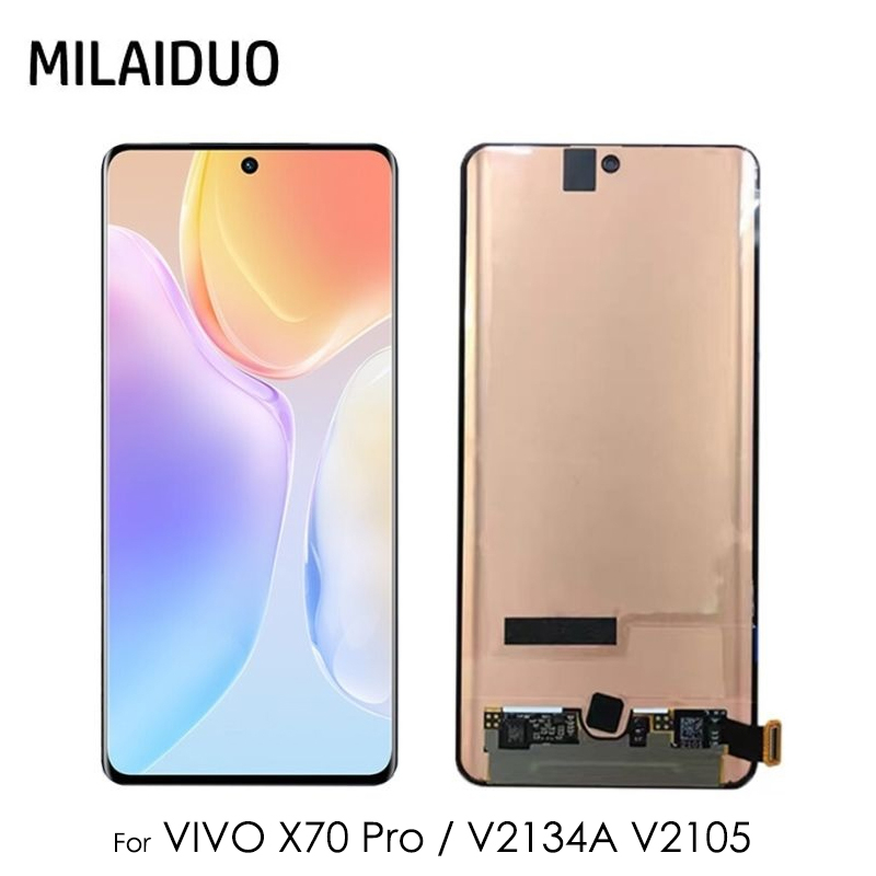 อะไหล่หน้าจอสัมผัส LCD 6.56 นิ้ว สําหรับ VIVO X70 PRO V2134A V2105 ...