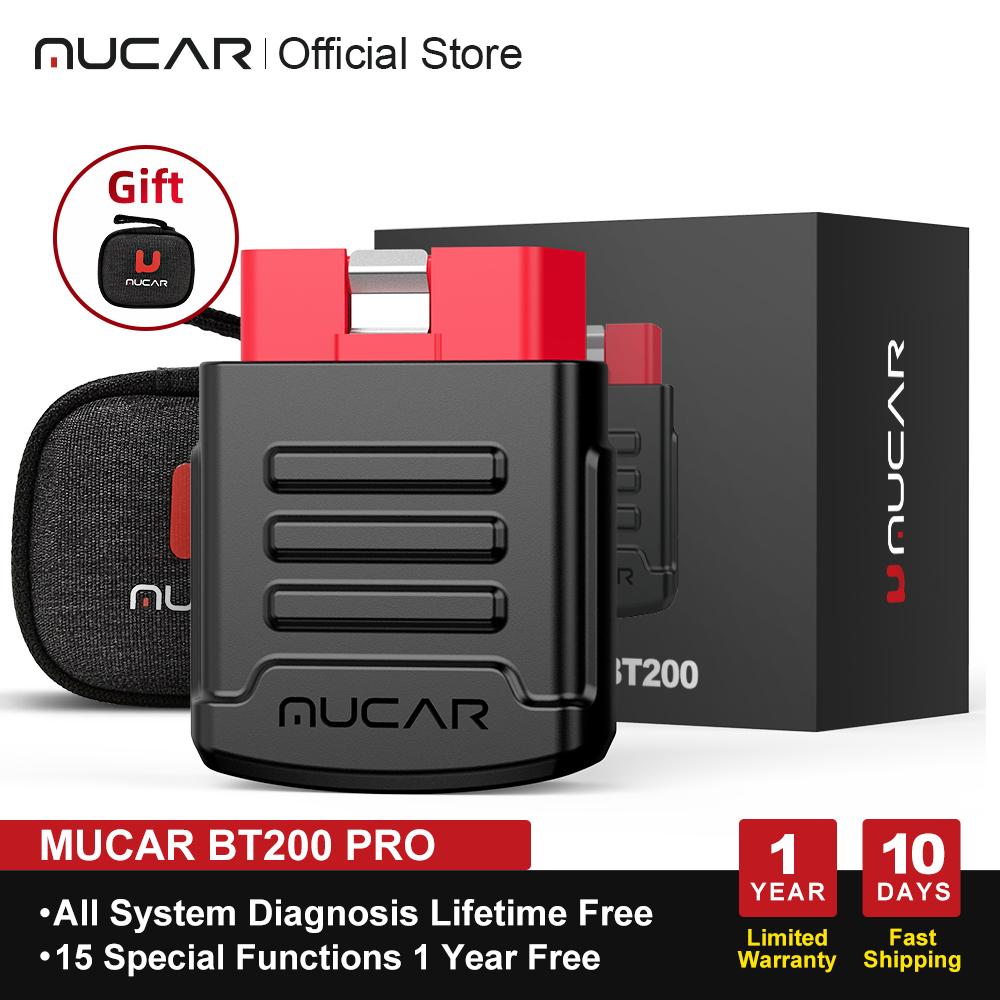 Mucar BT200 Pro obd2 เครื่องมือวิเคราะห์ยานยนต์ BT200 บลูทูธ obd2 ...