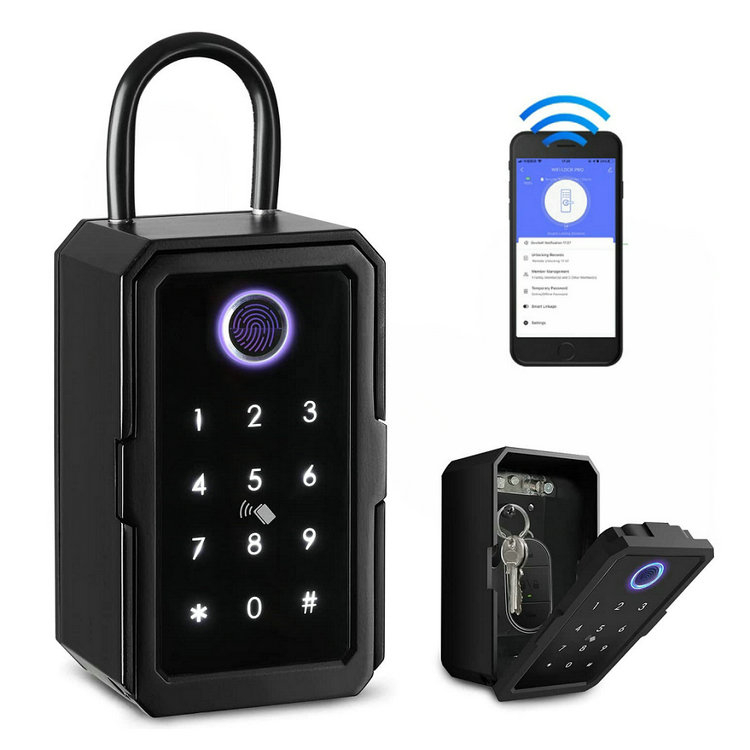 Ttlock Tuya Smart Key Storage Box Lockbox Wall Mounted Password ...