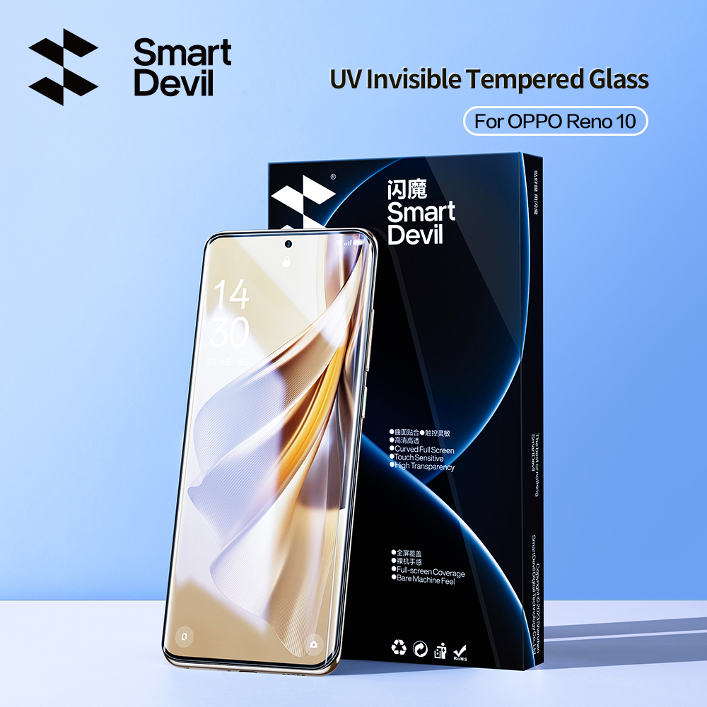SmartDevil ฟิล์มกันรอยหน้าจอ เจลน้ํา นิ่ม แบบโค้ง ป้องกันเต็มจอ สําหรับ OPPO Reno10/reno 10 pro ...
