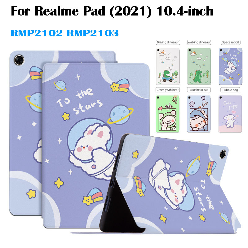 สําหรับrealme Pad 2021 10.4 นิ้วคุณภาพสูงPUหนังสําหรับRealmePad RMP2102 ...