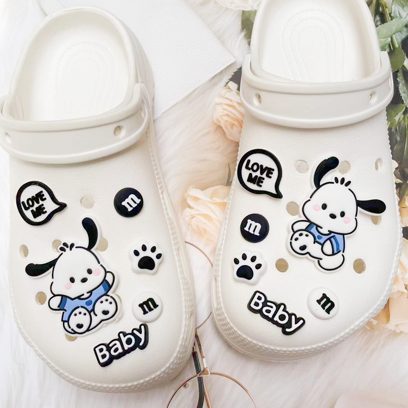 6 ชิ้น / เซต กระดุม อุปกรณ์เสริมรองเท้า การ์ตูน Pacha Dog Croc Jibz ...