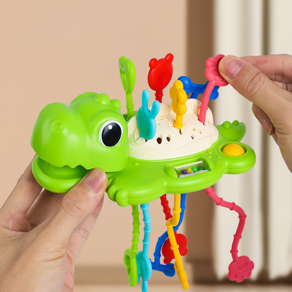 เด็กใหม่ไดโนเสาร์นิ้วปั๊มเพลงสามารถกัดและเข้าใจ Lalale ของเล่นเพื่อ ...