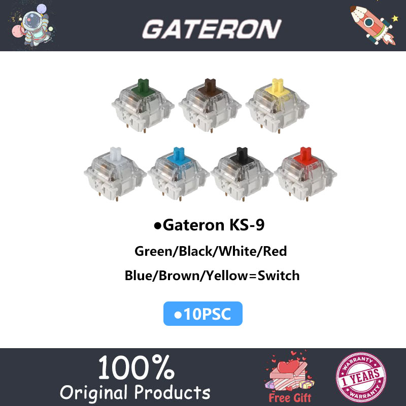 Gateron KS9 สวิตช์กลไก SMD SMD 50 ล้านพิน | Shopee Thailand