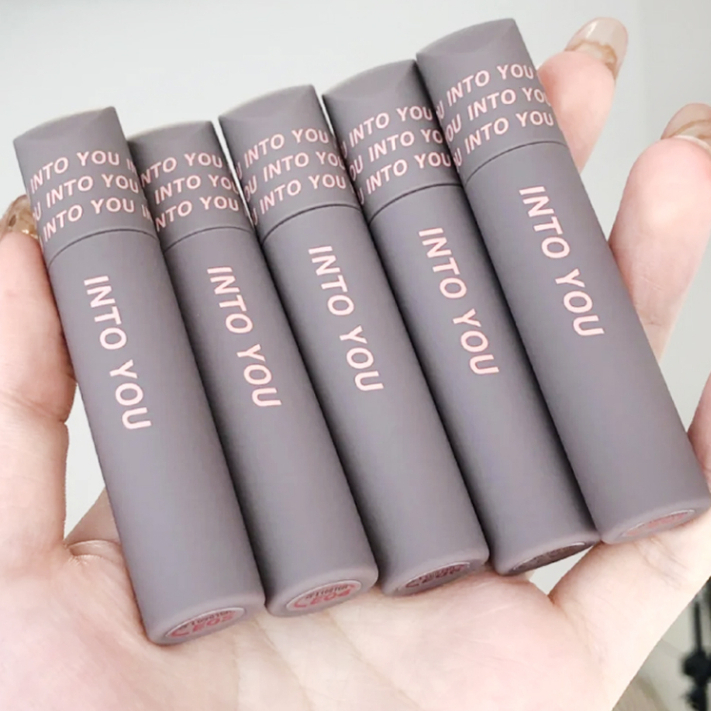 Into YOU ลิปสติก ลิปกลอส เนื้อแมตต์กํามะหยี่ E01 E06 P04 | Shopee Thailand