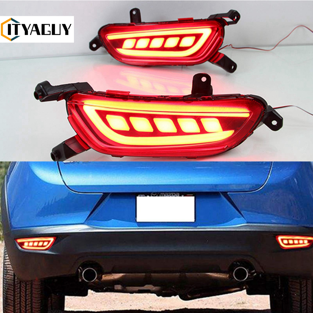 Drl ไฟท้าย ไฟตัดหมอก ไฟเบรก LED สําหรับ Mazda CX-3 CX3 CX 3 2015 2016 ...