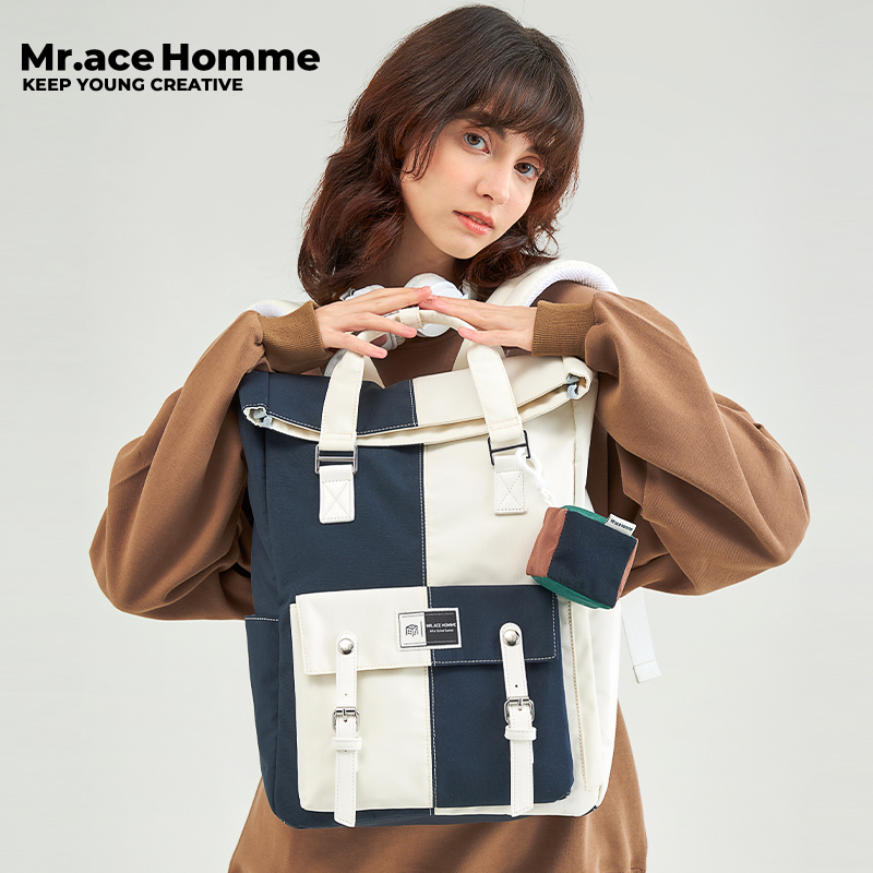 Mr.ace Homme Class Time Series Backpack กระเป๋าเป้สะพายหลัง กระเป๋า ...