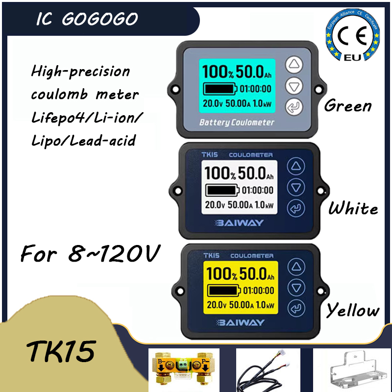 เครื่องทดสอบแบตเตอรี่ DC8V- 120V 150A 100A 350A TK15 Li-ion Lifepo4 ...