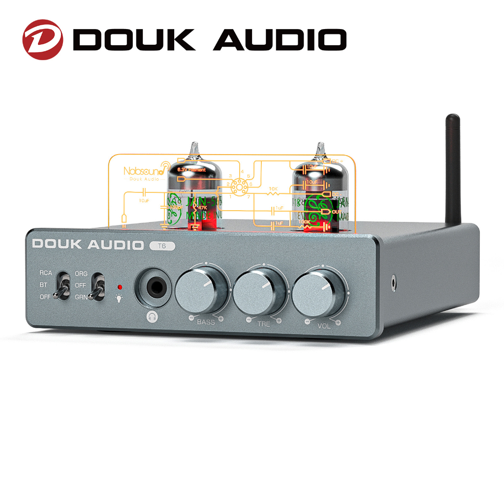 Douk Audio T6 HIFI บลูทูธ 5.1 แอมป์รับสัญญาณเสียงสเตอริโอ 80W+80W พร้อม ...