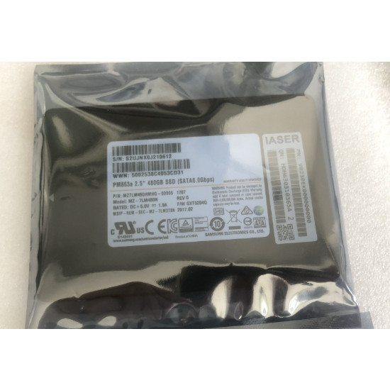 โซลิดสเตทไดรฟ์ SATA 2.5 นิ้ว สําหรับ Samsung PM863a MZ-7LM480N 480G ...