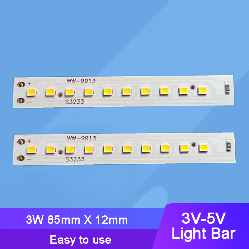 แถบไฟ LED 3V - 5V ขนาด 85 มม. สําหรับตกแต่งบ้าน กลางแจ้ง 2 ชิ้น ...