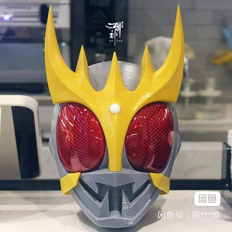 หมวกกันน็อค พิมพ์ลาย Kamen Rider: Ultimate Kuga 3 มิติ 1: 1 สามารถใส่คอ ...