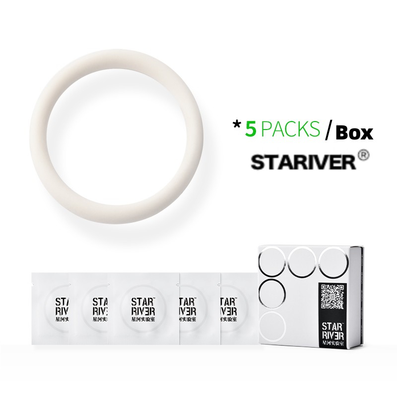 Stariver โอริงยางฟลูออรีน คอมโพสิต สีขาว 85a ทนต่อการเสียดสี 5 ชิ้น ...