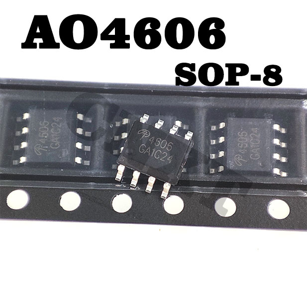 10 ชิ้น / ล็อต AO4606 4606 บอร์ดแรงดันไฟฟ้าสูงสากล N + P Channel MOS ท่อชิป SOP8 | Shopee Thailand