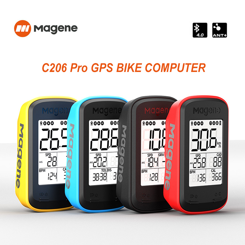 Magene C206 Pro เครื่องวัดความเร็วจักรยาน ไร้สาย กันน้ํา IPX6 GPS 1.9 นิ้ว หน้าจอ LCD บลูทูธ ...