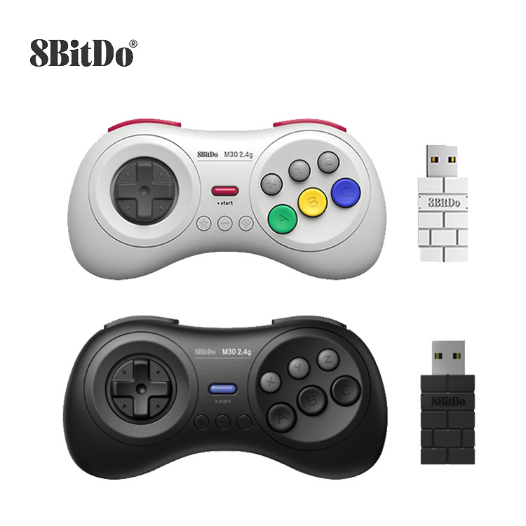 8bitdo M30 จอยแพดควบคุมเกมไร้สายบลูทูธ 2.4G พร้อมตัวรับสัญญาณ RR 2.4G ...