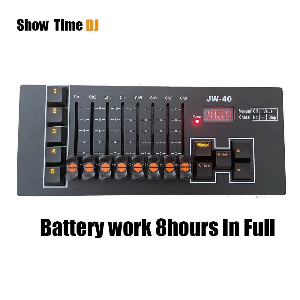 ปุ่มกดไฟ Led MA DMX 512 ขนาดเล็ก แบบพกพา ควบคุมแบตเตอรี่ สําหรับเวที ...