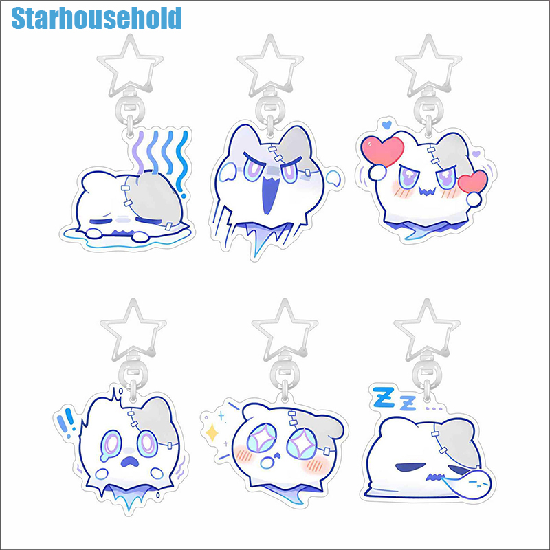 พวงกุญแจ จี้อะคริลิค รูปรางดาว Honkai Wubbaboo Emoji | Shopee Thailand