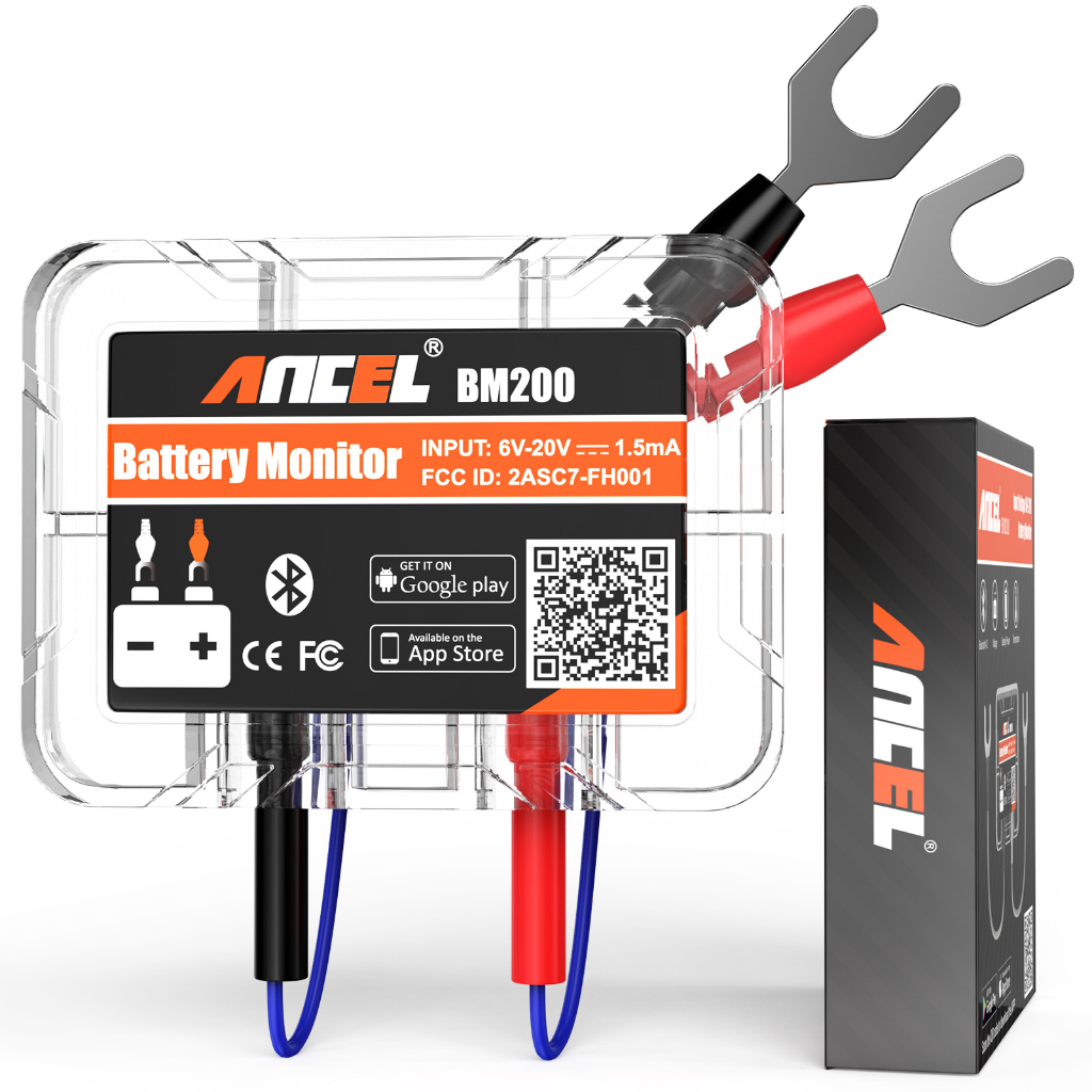 Ancel BM200 เครื่องทดสอบแบตเตอรี่รถยนต์ บลูทูธ 4.2 12V สําหรับแบตเตอรี่ ...