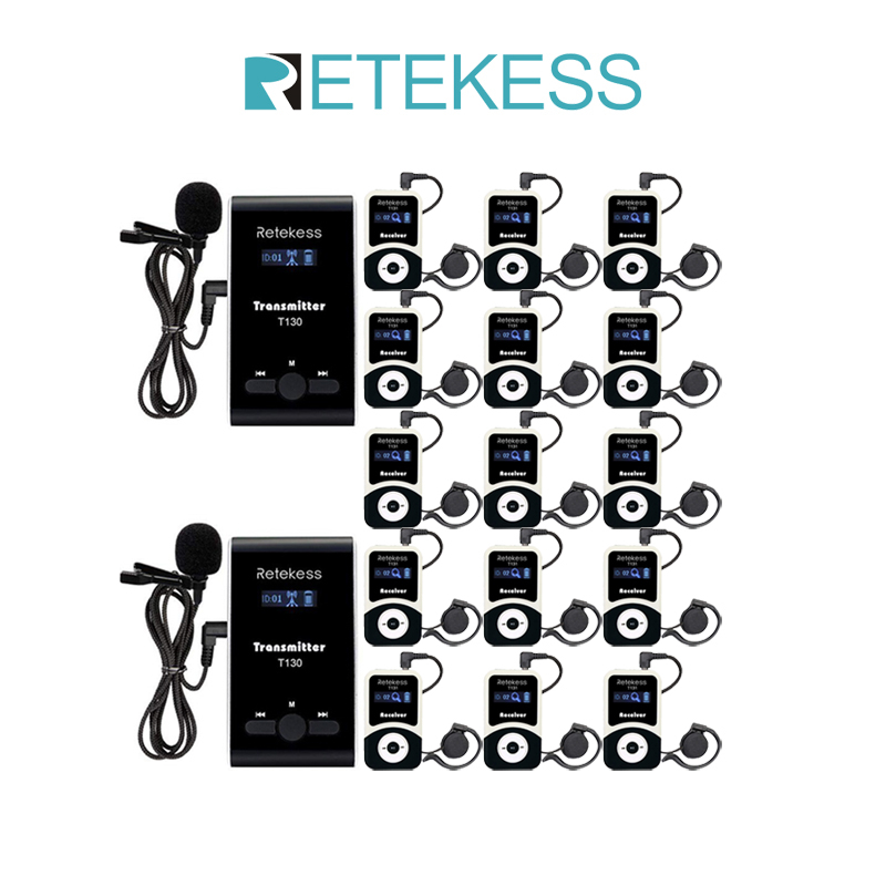 Retekess T130 ระบบไกด์ทัวร์ไร้สาย 99 ช่อง ช่วยฟัง | Shopee Thailand