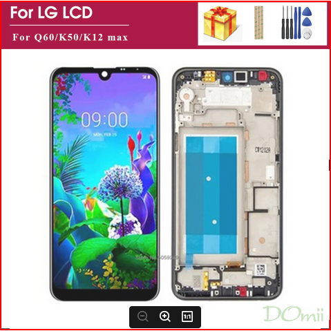 หน้าจอสัมผัส LCD 6.26 นิ้ว แบบเปลี่ยน สําหรับ LG K50 k12 max LG Q60 ...