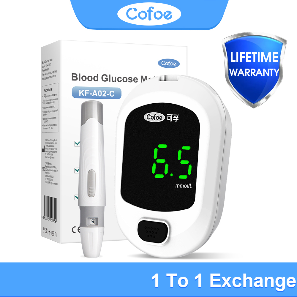 Cofoe Yice A02 เครื่องวัดน้ําตาลในเลือด เครื่องตรวจเบาหวาน | Shopee Thailand