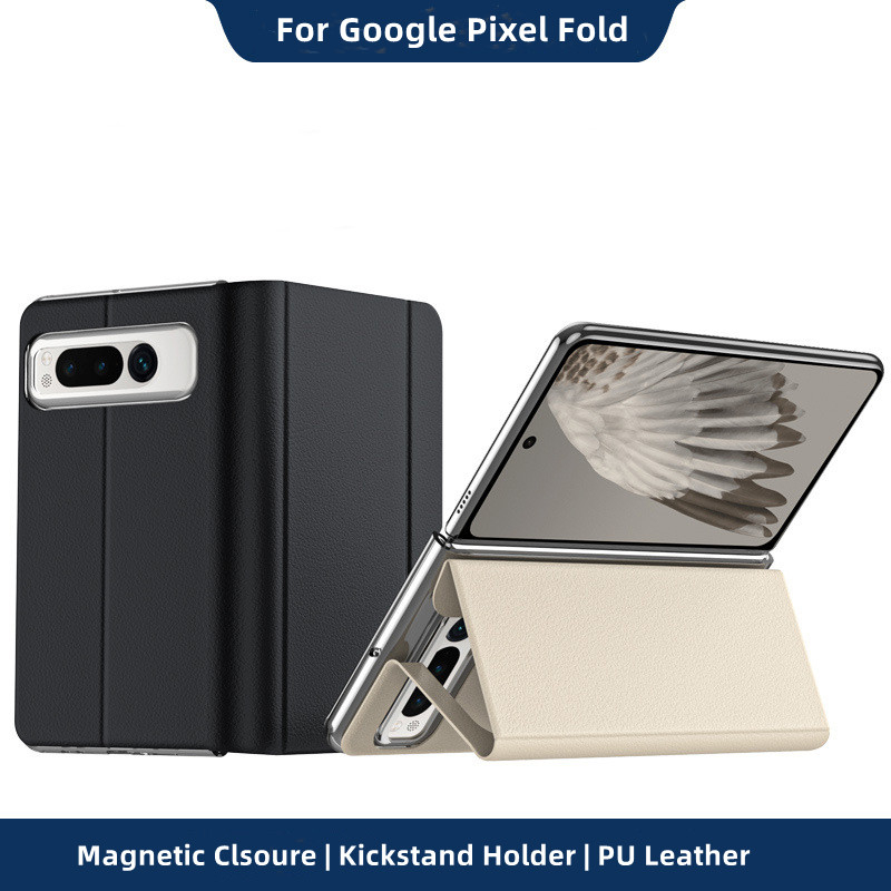 Folio Flip Book Cover Case สําหรับ Google Pixel พับพร้อมตัวยึดขาตั้งปิด ...
