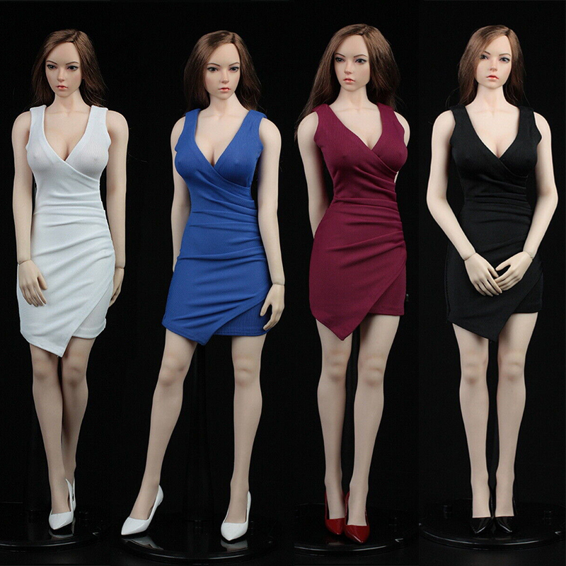 Afs A017 ชุดเดรสแขนกุด 1/6 ไร้รอยต่อ สําหรับฟิกเกอร์ผู้หญิง PH TbL 12 ...