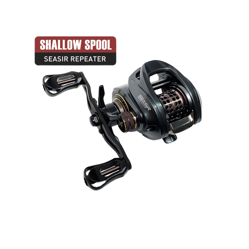 Seasir REPEATER รอกคันเบ็ดตกปลา คาร์บอน ทองเหลือง น้ําหนักเบา 179 กรัม สําหรับตกปลาช่อน เบส ไพค์ ...