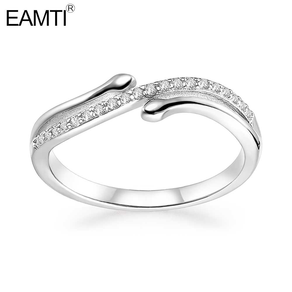 Eamti แหวนเงินแท้ S925 ทรงเรขาคณิต ไม่สมมาตร เครื่องประดับแฟชั่น สําหรับผู้หญิง 5-9 | Shopee ...