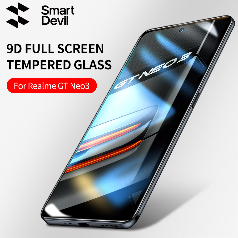 SmartDevil ฟิล์มกระจกนิรภัย HD ป้องกันรอยนิ้วมือ ป้องกันรอยนิ้วมือ สําหรับ Realme GT Neo3 ...
