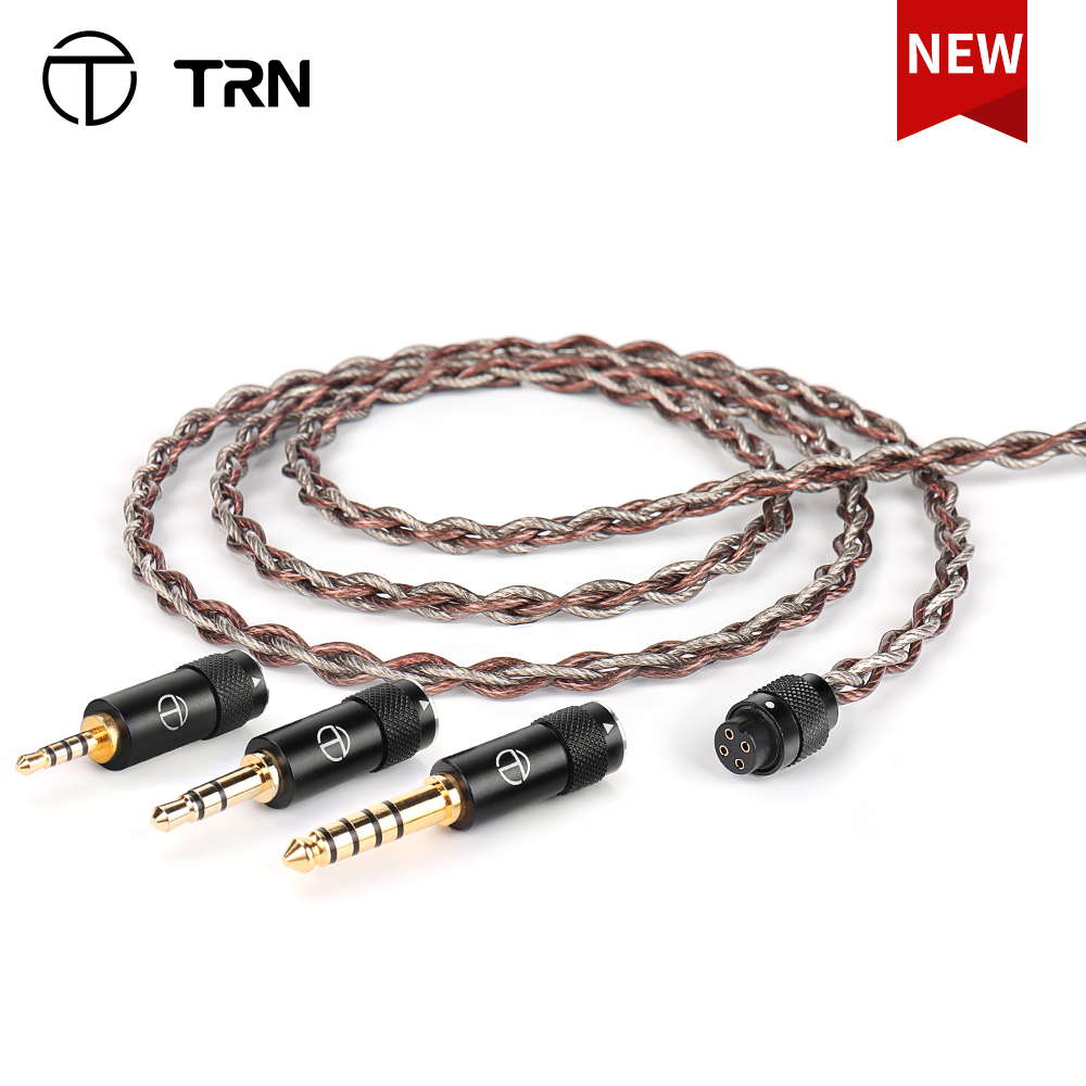 TRN RedChain 4-core Silver-Plated Copper and OFC Copper mixed Upgrade ...