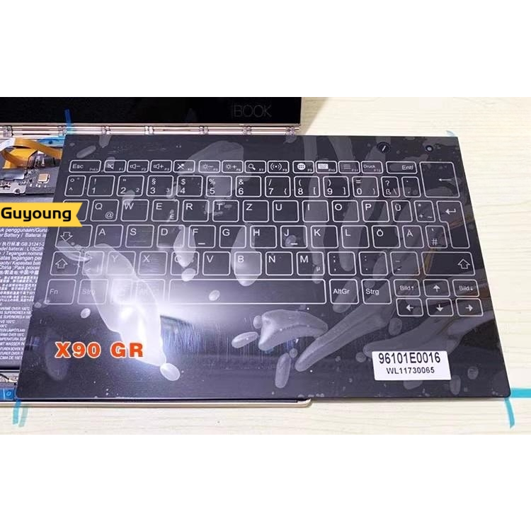 Yjx คีย์บอร์ด US UK BR SP GR FR IT สําหรับ Lenovo Yoga Book X90 YB1 ...