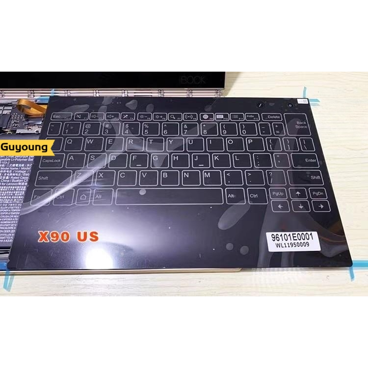 Yjx คีย์บอร์ด US UK BR SP GR FR IT สําหรับ Lenovo Yoga Book X90 YB1-X90L YB1-X90F YB1-X90 X91 ...