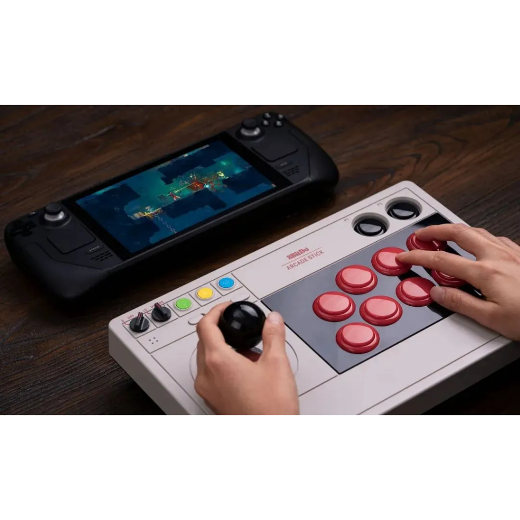 8bitdo Arcade Stick จอยสติ๊ก V3 พร้อมตัวรับสัญญาณไร้สายบลูทูธ 2.4g สําหรับ Nintendo Switch OLED ...