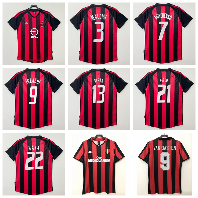 เสื้อกีฬาแขนสั้น ลายทีมชาติฟุตบอล Kaka Shevchenko Maldini Gattuso ...