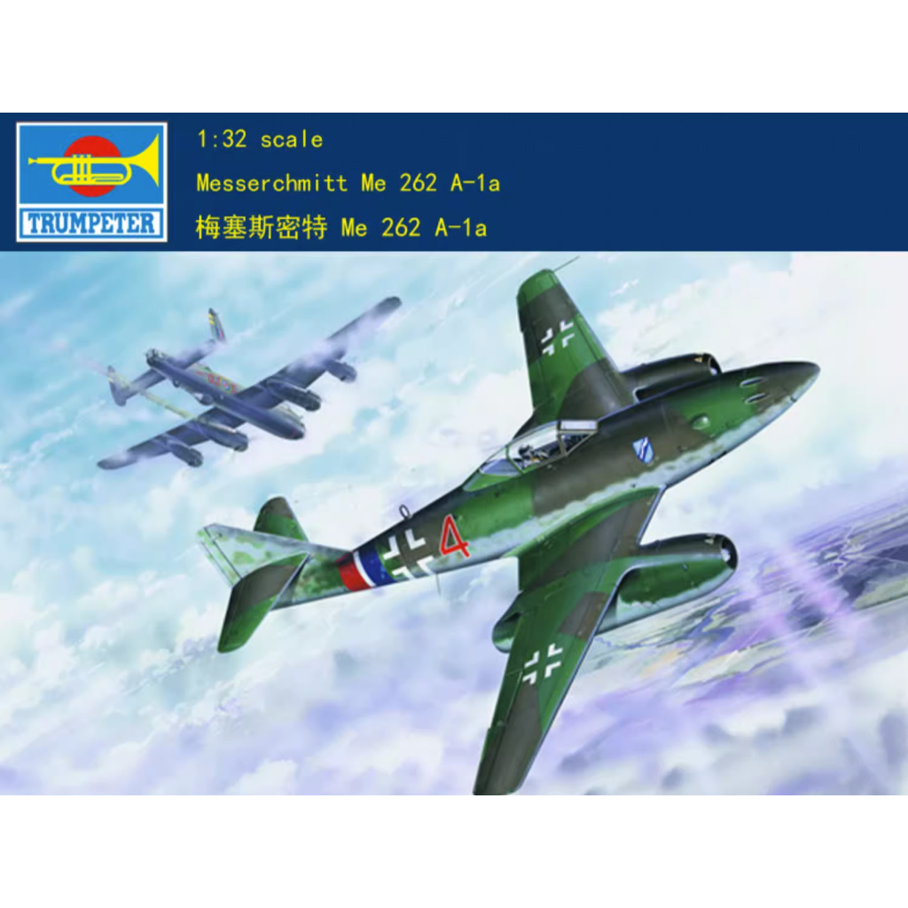 ทรัมเปเตอร์ 02235 1/32 Messerchmitt Me 262 A-1a 1/32 Messerchmitt Me ...