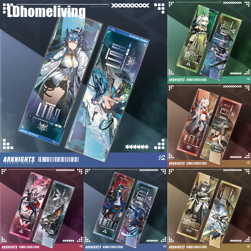 ที่คั่นหนังสือเลเซอร์ สองด้าน ลายเกม Arknights ของขวัญ | Shopee Thailand