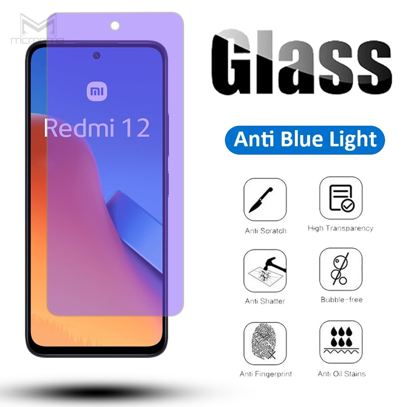 ฟิล์มกระจกถนอมสายตา ANTI BLUE Glass สำหรับ Xiaomi Redmi Note 14 13 14C 13C 12C A3 Note 12 12s A2 ...