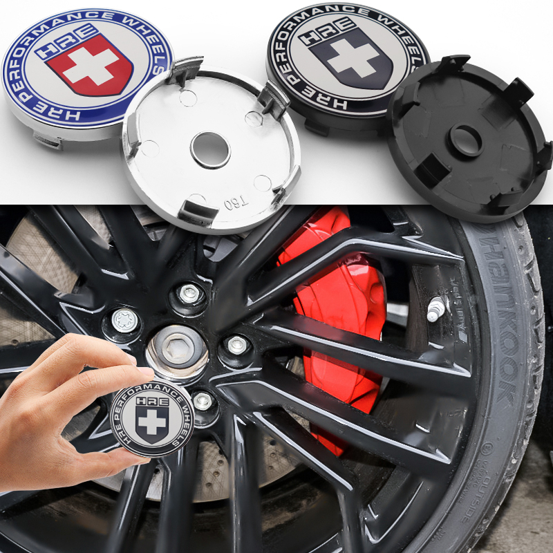 HRE 4 pcs 60mm Hub Center Cap Hub Cap อุปกรณ์เสริมล้อรถสำหรับล้อ HRE ...