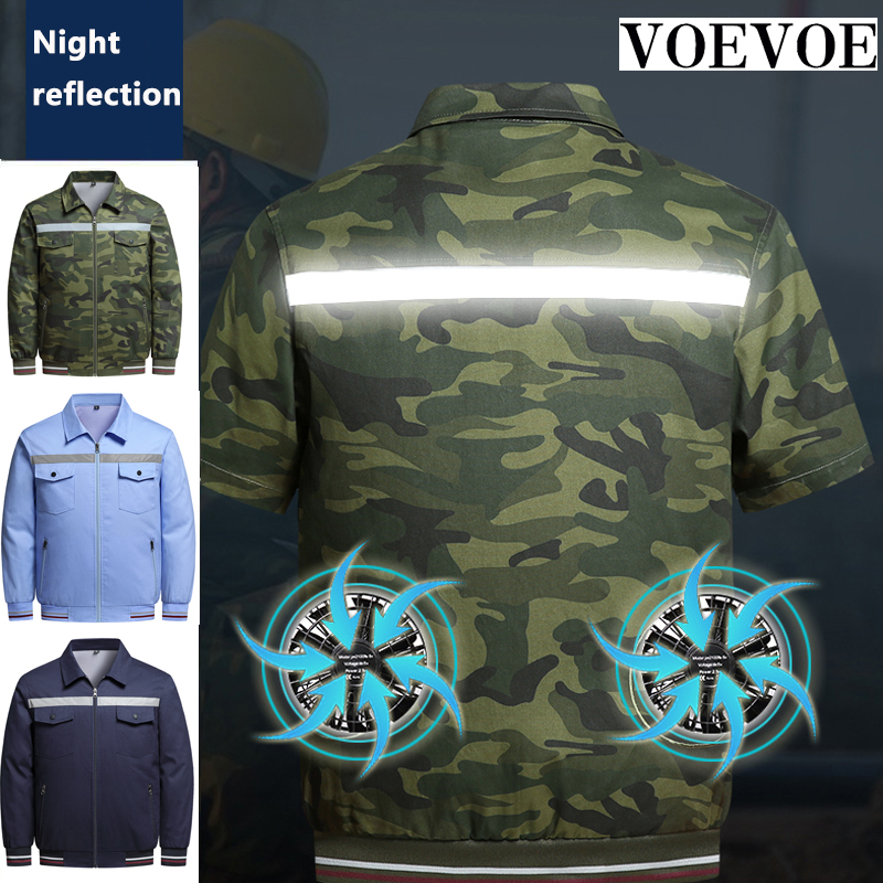 Voevoe เสื้อแจ็กเก็ตกันแดด ผ้าฝ้าย ระบายอากาศ ระบายความร้อน เหมาะกับใส่ ...