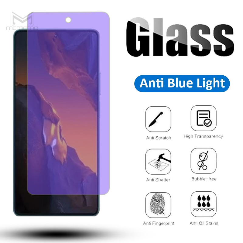 ฟิล์มกระจกถนอมสายตา ANTI BLUE Glass สำหรับ Xiaomi POCO C65 F5 F6 X6 X5 ...