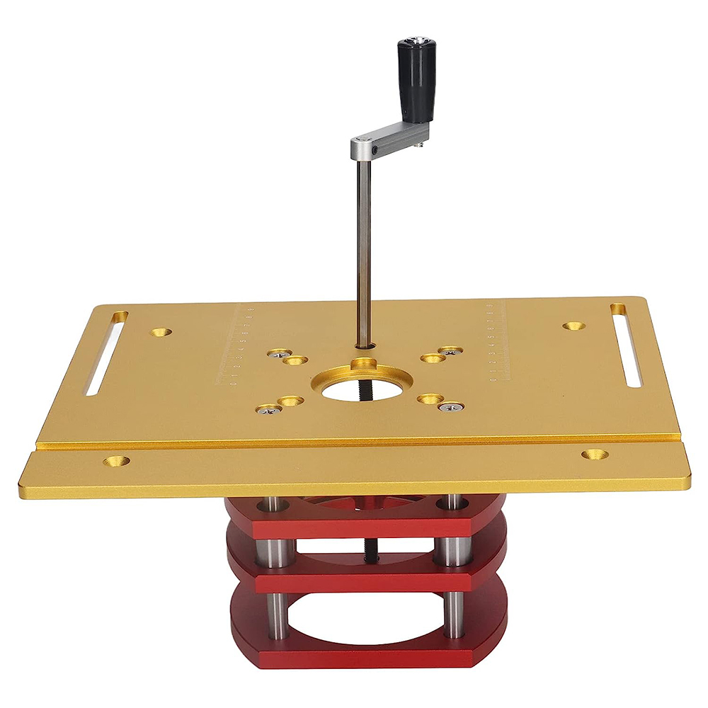 Router Lift Kit W/ Aluminum Router Table Insert Plate For 65mm Diameter ...