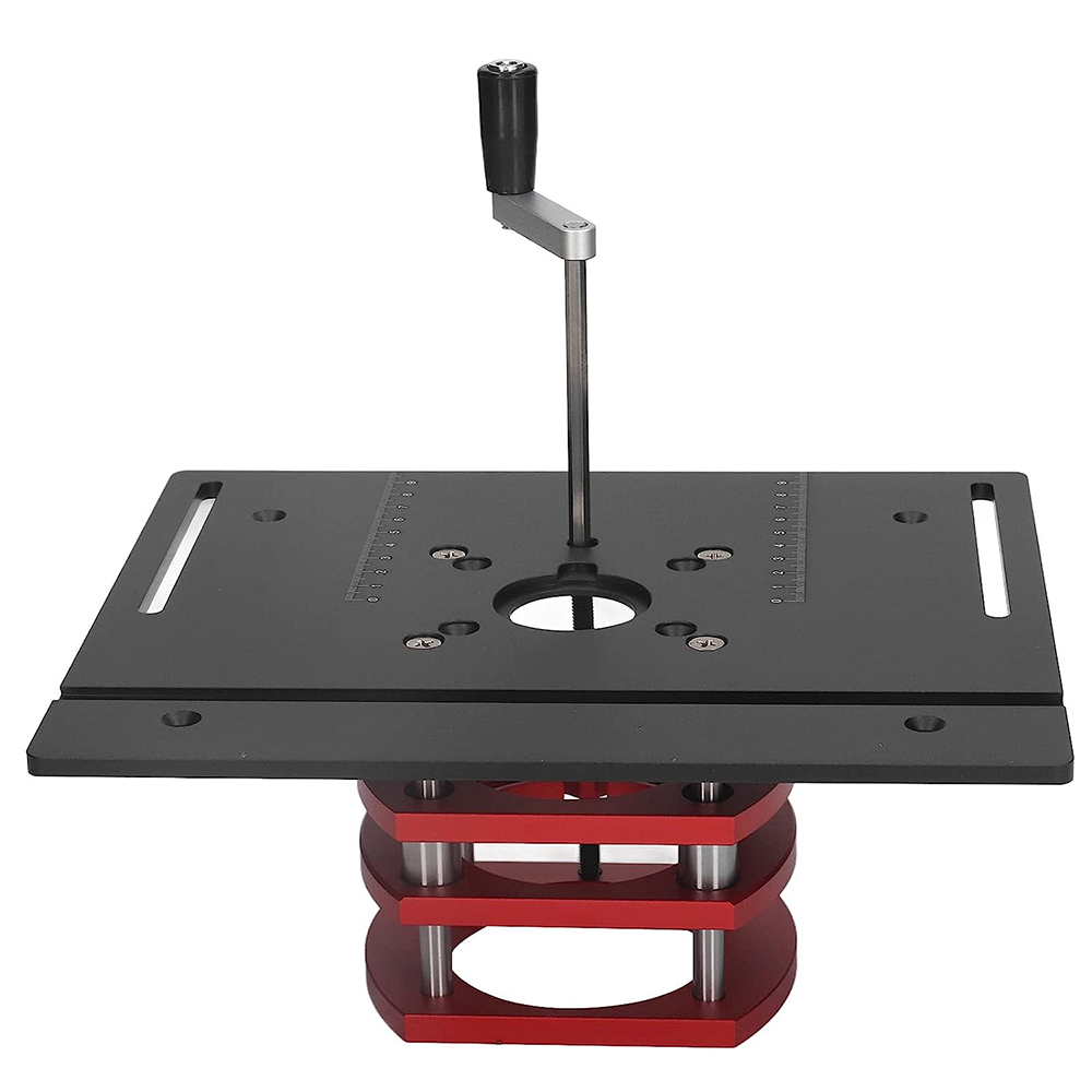 Router Lift Kit W/ Aluminum Router Table Insert Plate For 65mm Diameter ...